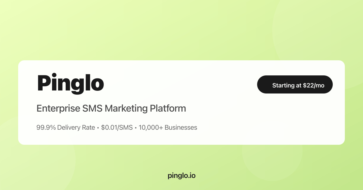 Best SMS Marketing Platform 2026: Top 6 Platforms Ranked | Pinglo SMS ...